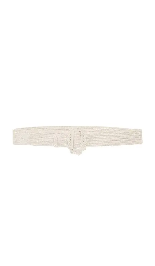nastyamasha Crochet Belt With Embroidery Logo in Off White One Size New Womens Easy Cotton Crochet Belt Pattern Bundle PDF | Adjustable  main image 3