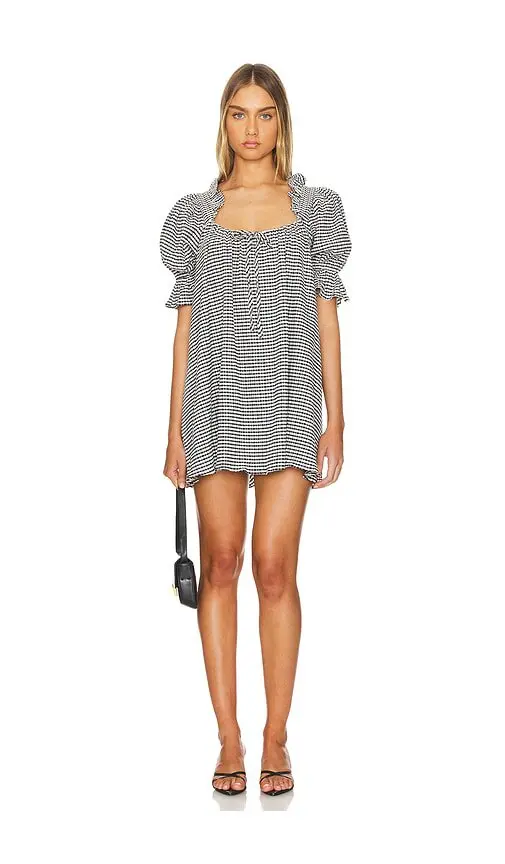 light blue mini dress Celena Mini Dress | Light Blue Burnout | Womens main image 1
