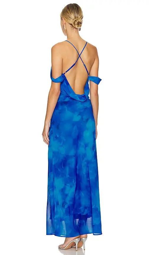 Runaway The Label Lavoni Maxi Dress in Royal - Size Xs