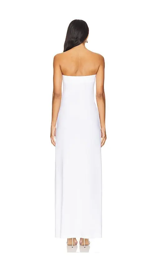 Norma Kamali Strapless Gown With Side Slit