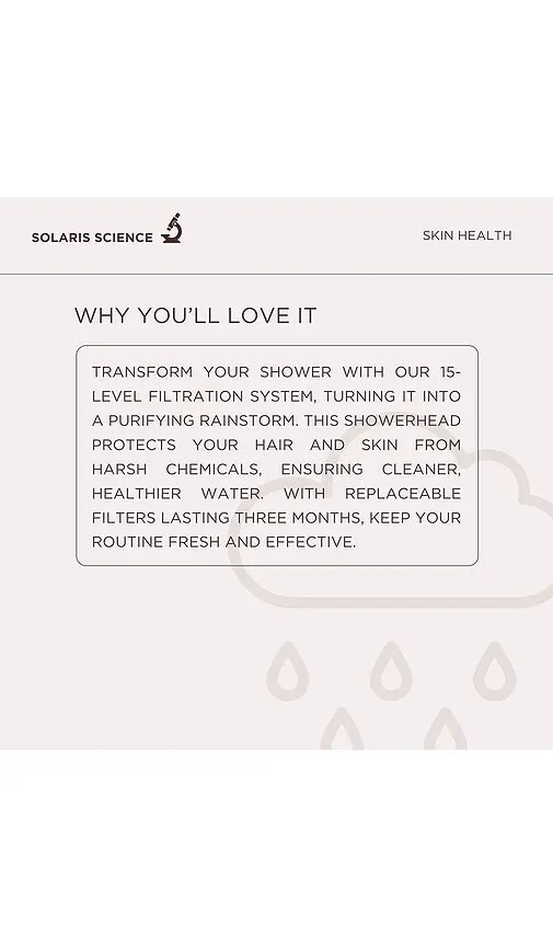 SOLARIS LABORATORIES NY Good Shower Shower Filter - N,a