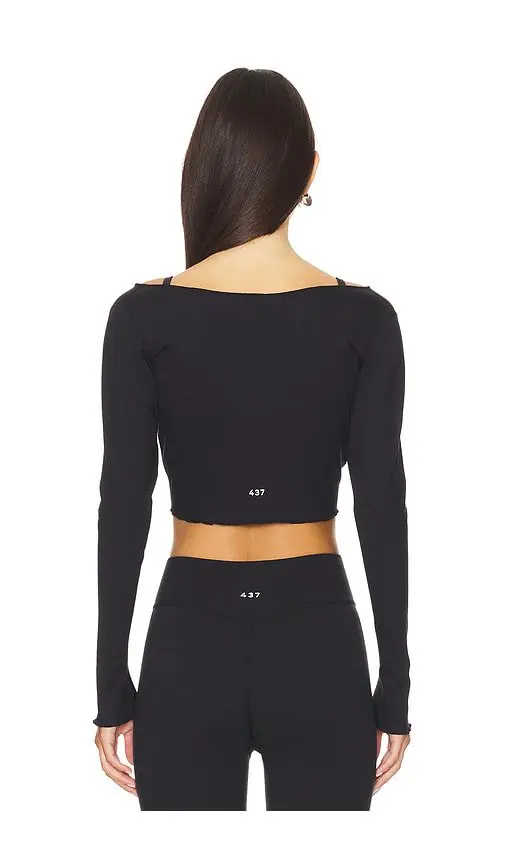 437 The Wrap Top - Black