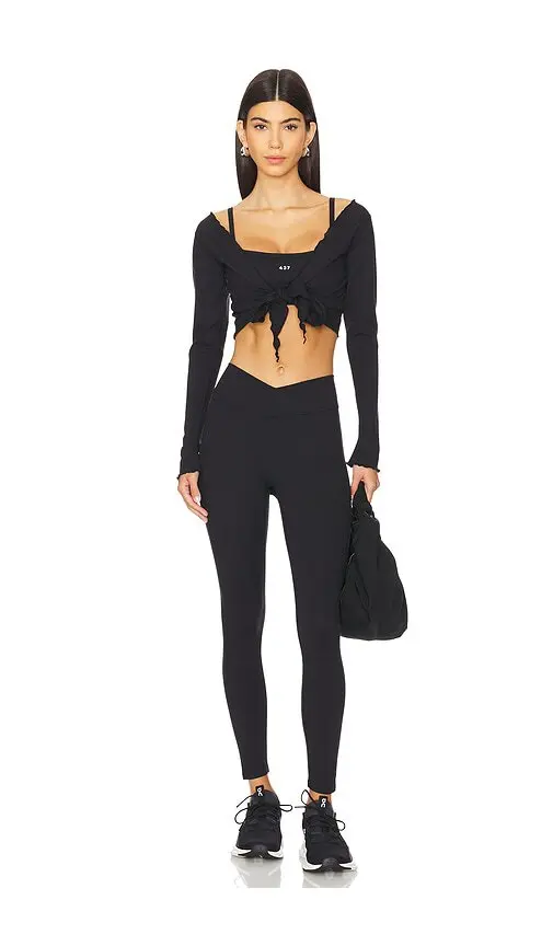 437 The Wrap Top - Black