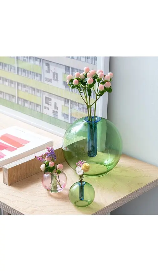 BLOCK Medium Bubble Vase In Green