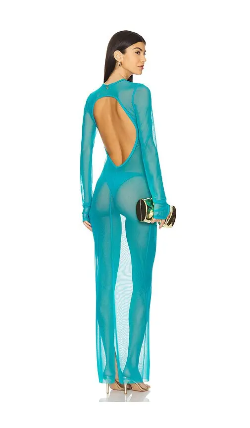 Bananhot Rene Maxi Dress In Blue In Turquoise Stone - 35% Off | Editorialist