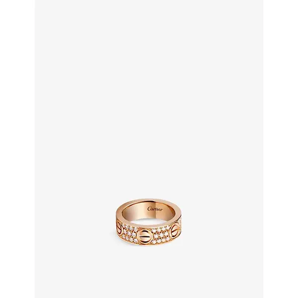 CARTIER Love 18ct Rose-gold Diamond Ring - Rose Gold