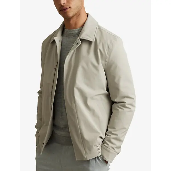 REISS Regular-fit Zip-up Harrington Jacket