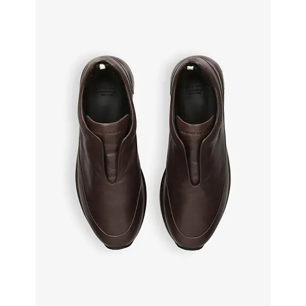 Officine Creative Race Leather Low-top Trainers - Dark Brown