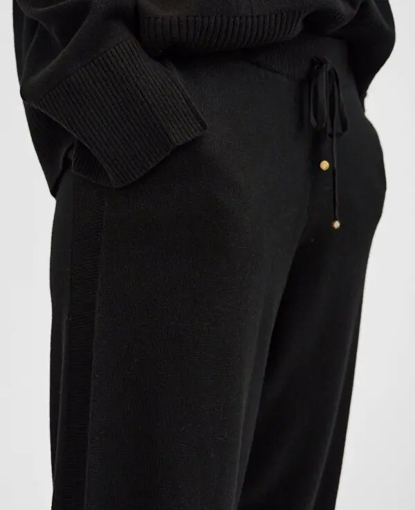 Stella McCartney Mid-rise Tapered Sweatpants - Black