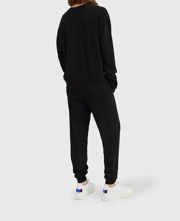 Stella McCartney Mid-rise Tapered Sweatpants - Black