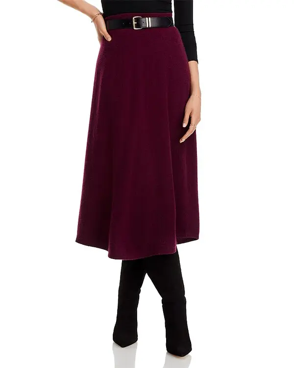 Bloomingdale'S Midi Skirt - Heather Burgundy