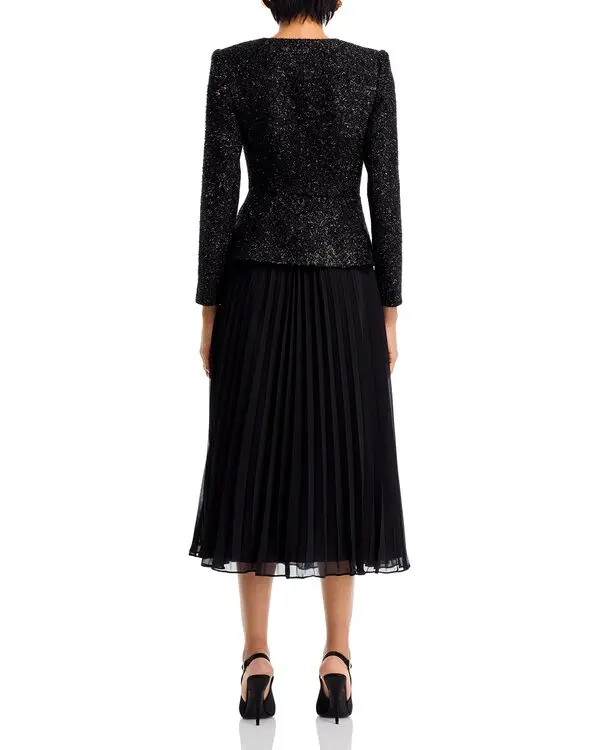 knee length dresses for ladies David Koma Sequin Boucle Midi Dress Black / 14 main image 0