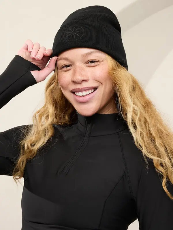 Athleta Head Start Beanie In Black - 28% Off | Editorialist