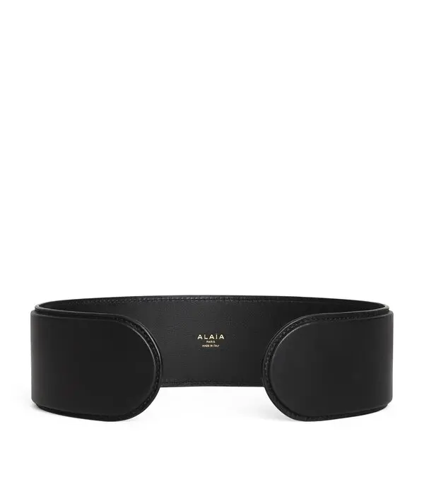Alaïa Large Leather Belt - Black