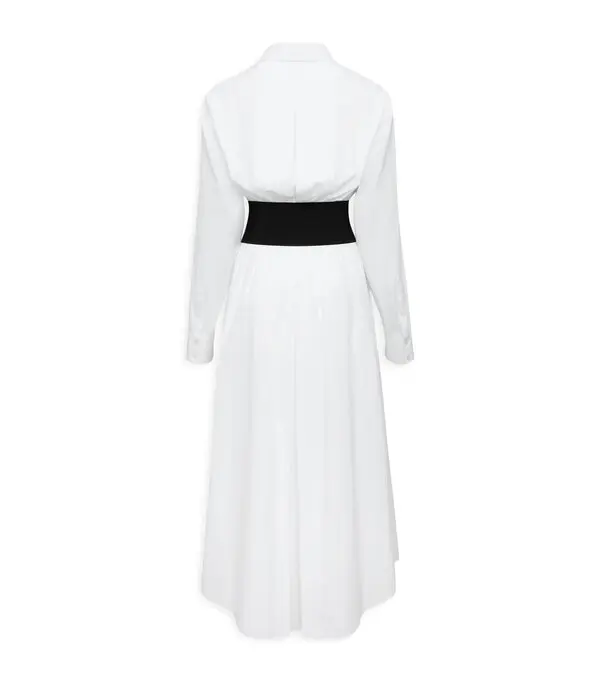 Alaïa Belted Shirt Midi Dress