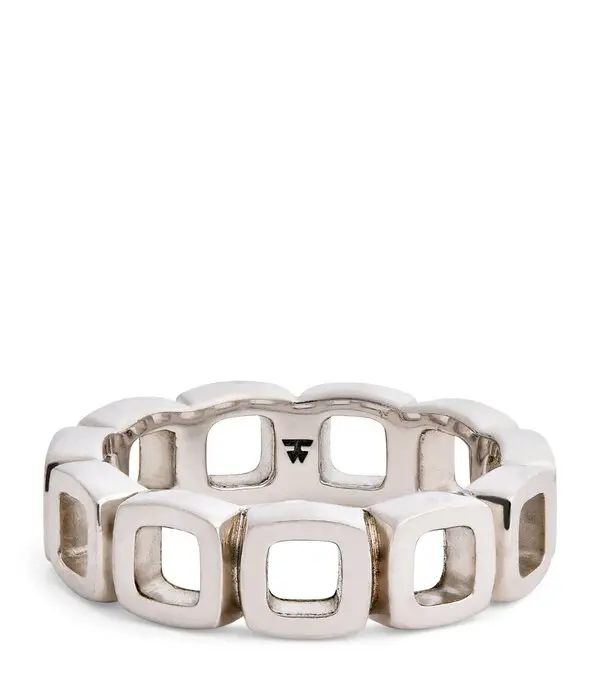 Tom Wood Sterling Cushion Band Open Ring - Silver