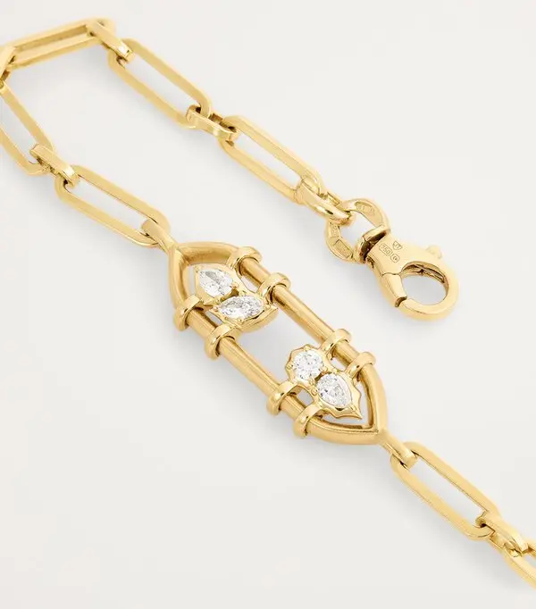 JADE TRAU Yellow And Diamond Posey Bracelet