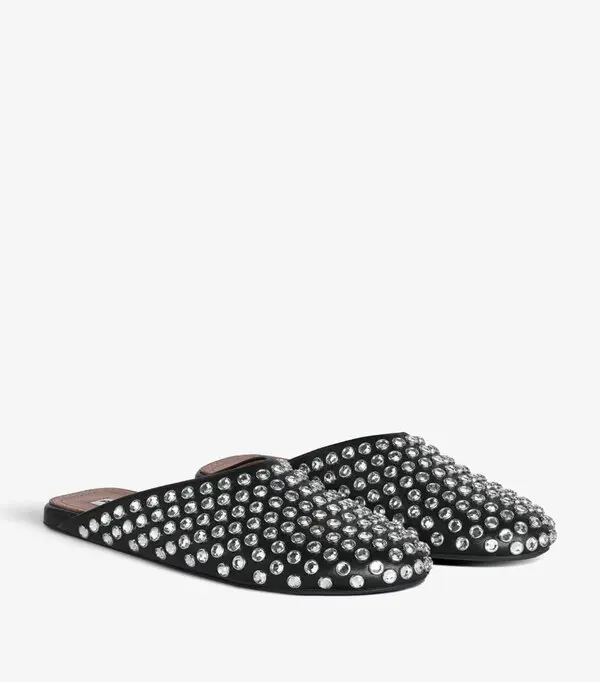 Alaïa Leather Embellished Mules
