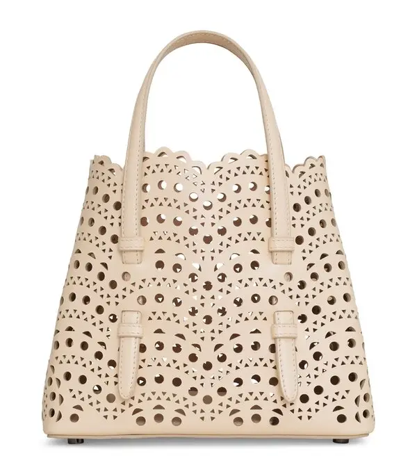 Alaïa Leather Mina 20 Top-handle Bag