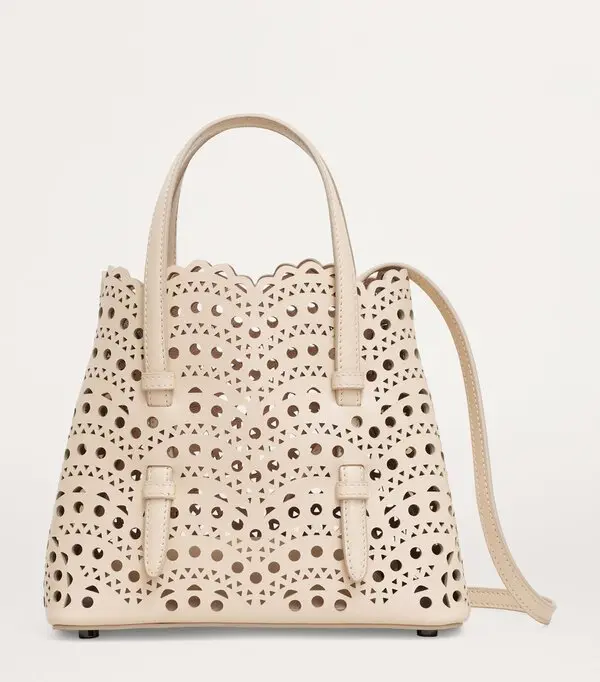 Alaïa Leather Mina 20 Top-handle Bag