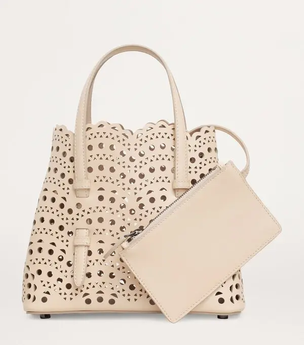 Alaïa Leather Mina 20 Top-handle Bag