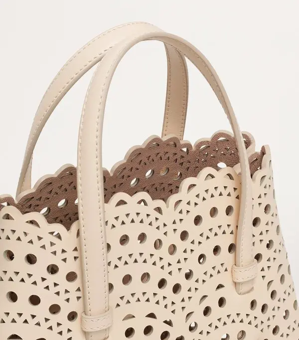Alaïa Leather Mina 20 Top-handle Bag