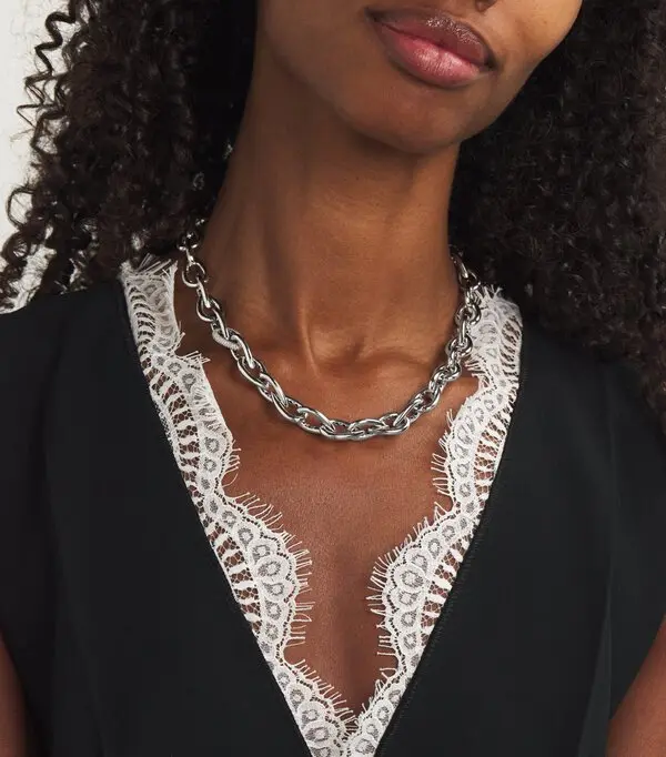 ENGELBERT Gold And Diamond Drop Links Chain Necklace