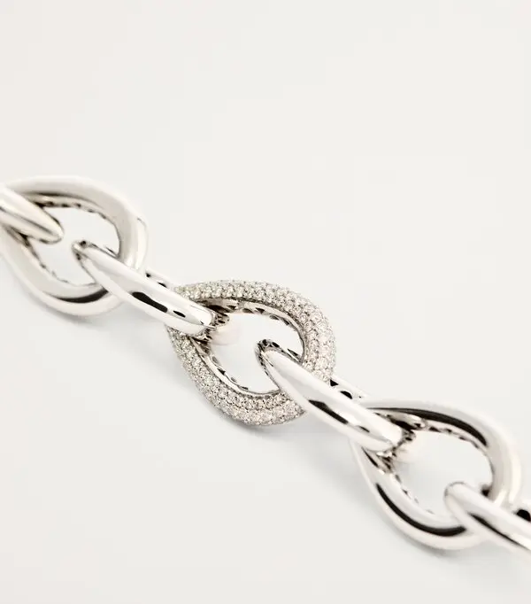 ENGELBERT Gold And Diamond Drop Links Chain Necklace