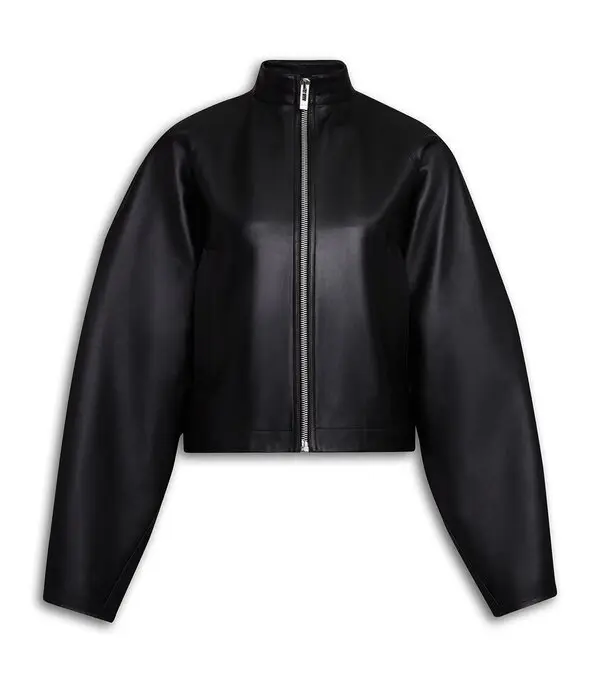Alaïa Leather Round Jacket