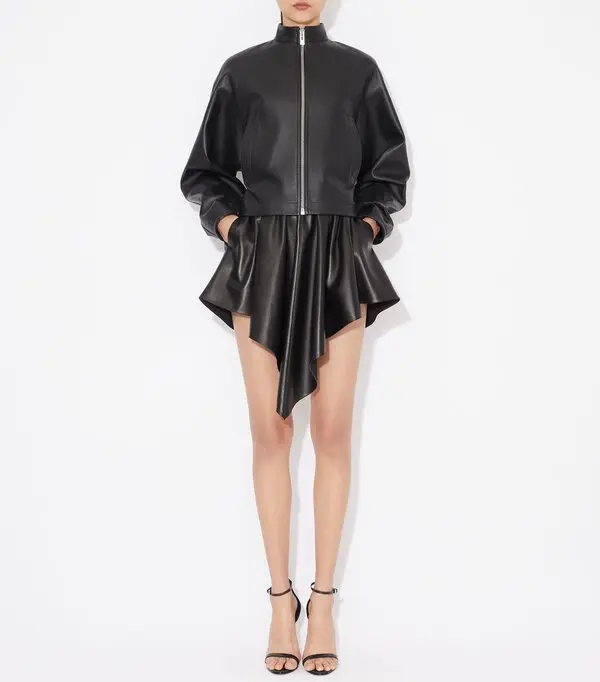 Alaïa Leather Round Jacket