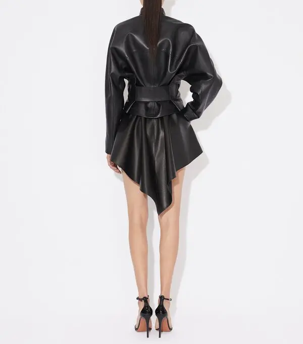 Alaïa Leather Round Jacket