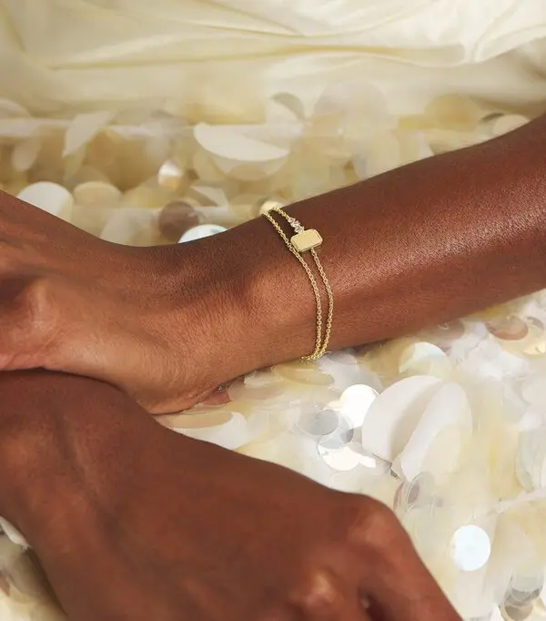 JADE TRAU Yellow And Diamond Mini Catherine Key Bracelet