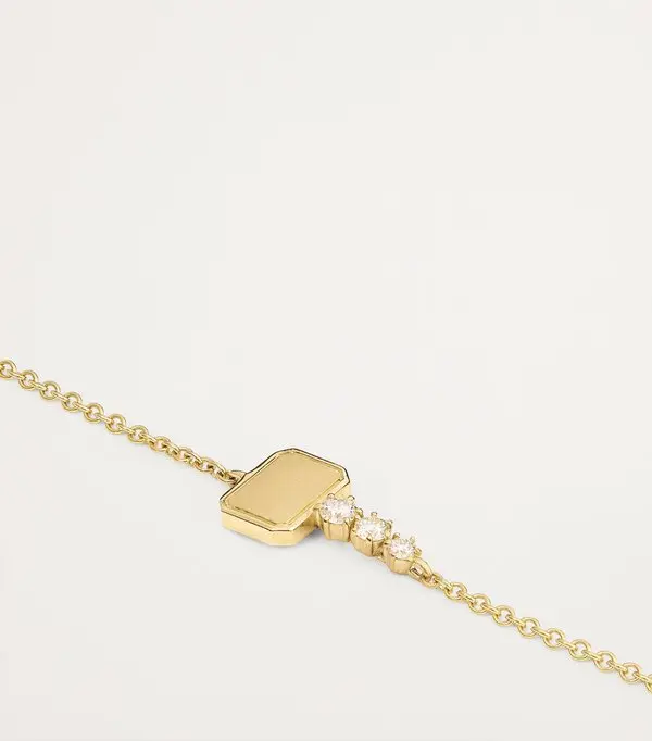 JADE TRAU Yellow And Diamond Mini Catherine Key Bracelet