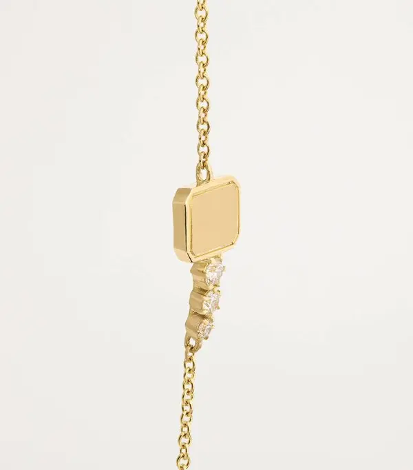JADE TRAU Yellow And Diamond Mini Catherine Key Bracelet
