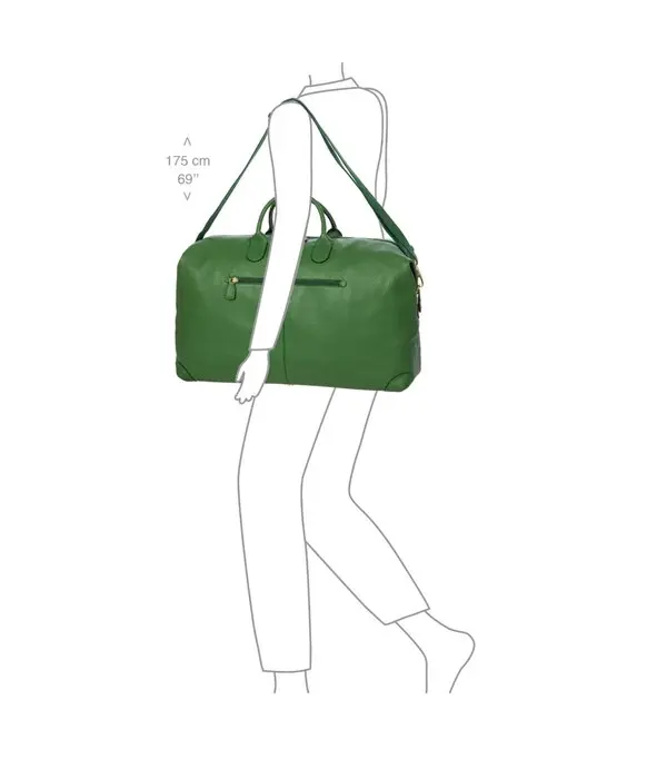 Bric'S Leather Bellagio Holdall - Green