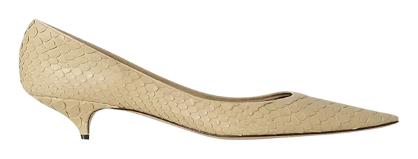 THE ROW - Liisa Python Kitten-Heel Pumps