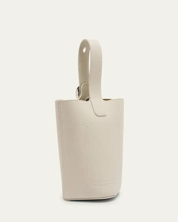 Loewe Mini Pebble Leather Bucket Bag - Sand