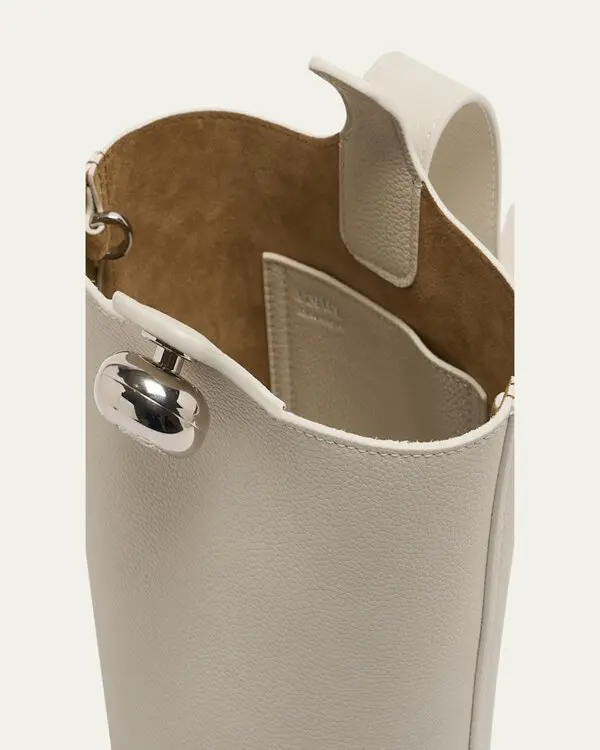 Loewe Mini Pebble Leather Bucket Bag - Sand