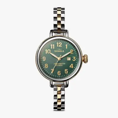 Shinola Birdy 34mm Watch - Green
