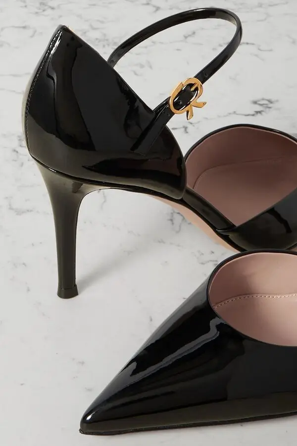GIANVITO ROSSI Vernice 85 Patentleather Pumps