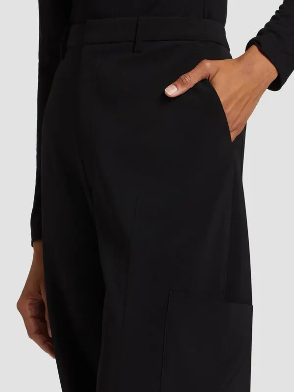 Lapointe Matte Crepe Cargo Trousers