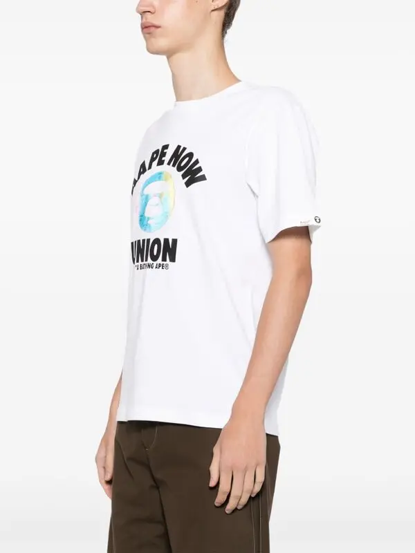 AAPE BY *A BATHING APE Graphic-print Cotton T-shirt - White