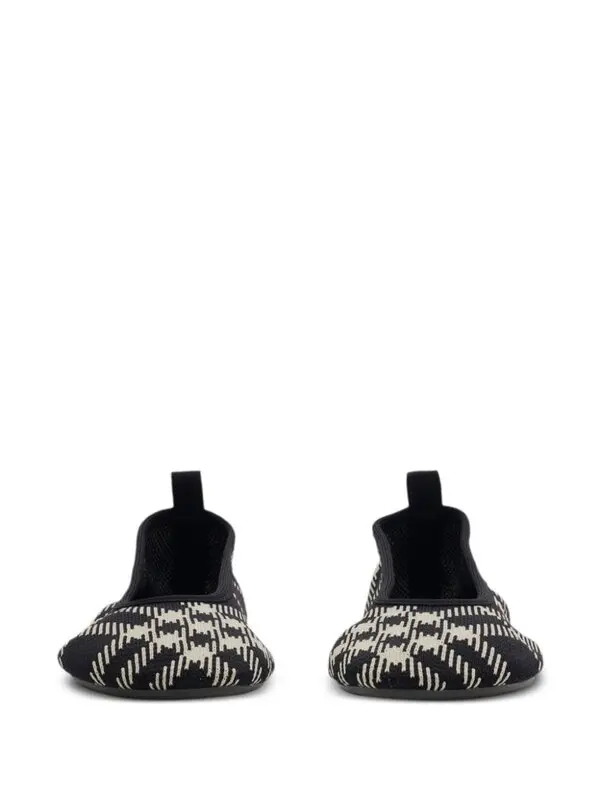 Burberry Check Knit Ballerina Flats
