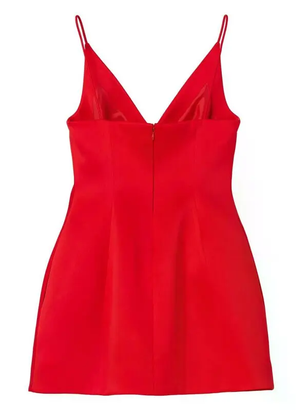 Marc Jacobs Satin Bow Mini Dress - Red
