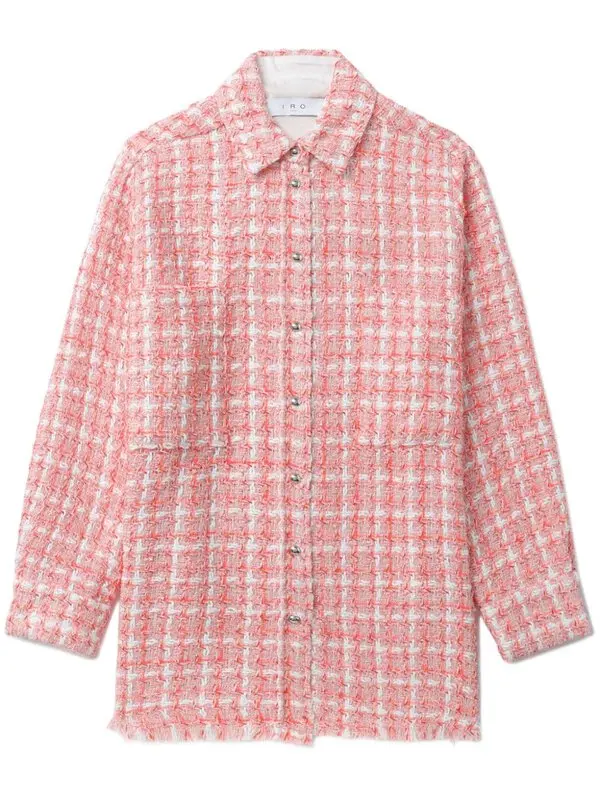 IRO PARIS Plaid Tweed Shirt