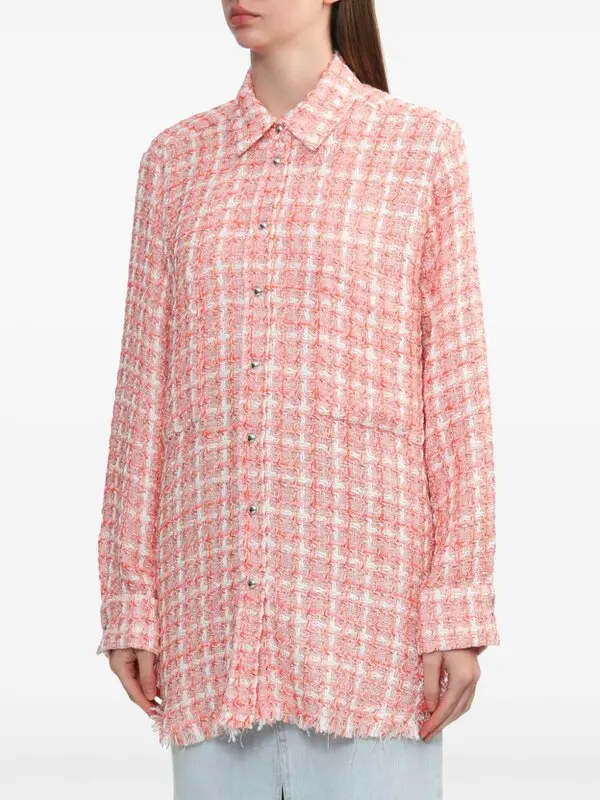 IRO PARIS Plaid Tweed Shirt