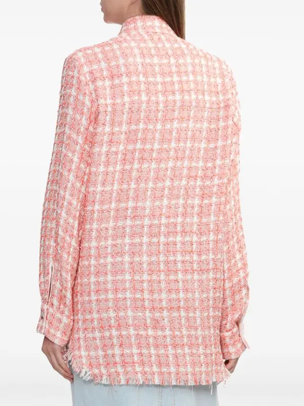 IRO PARIS Plaid Tweed Shirt
