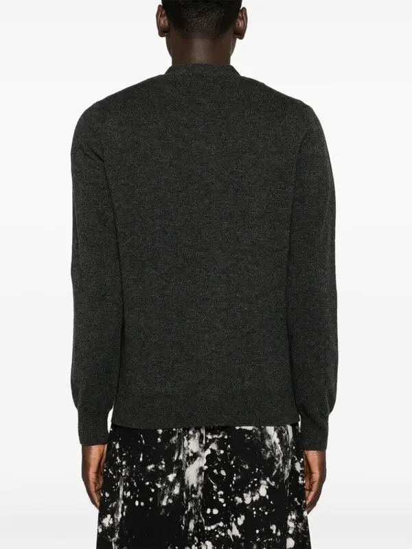 Play Comme Des Garcon Heart-patch Wool Cardigan