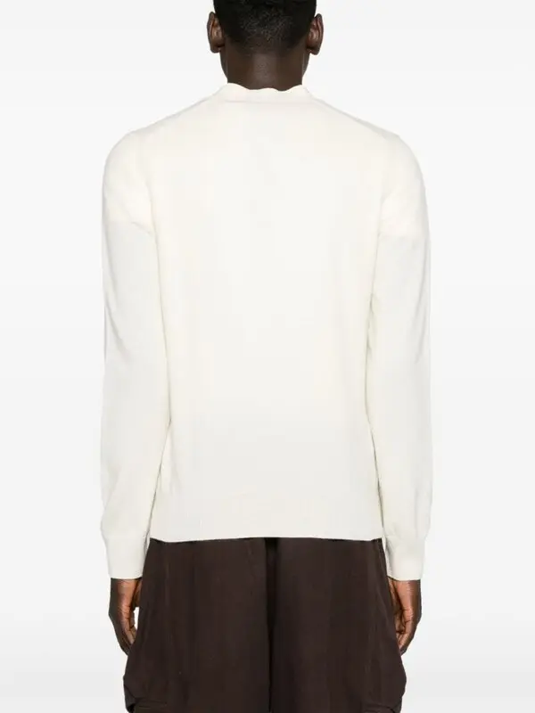 Play Comme Des Garcon Heart-motif Wool Cardigan - Neutrals