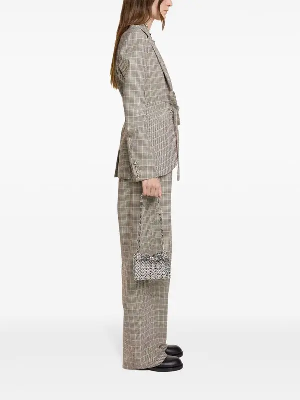 Rabanne Plaid Check Fitted Jacket